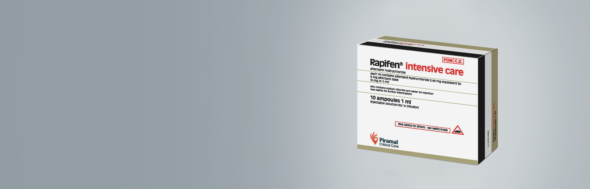 Rapifen® Intensive Care (Alfentanil Hydrochloride) | Piramal Critical Care